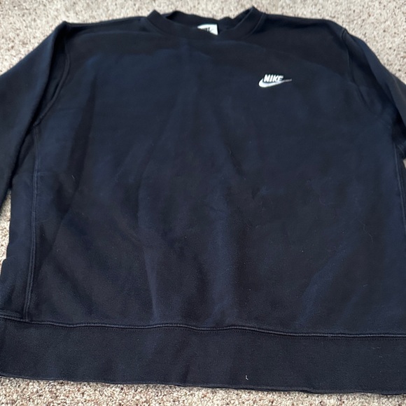 Nike | Sweaters | Nike Mens Navy Crewneck Sweater | Poshmark